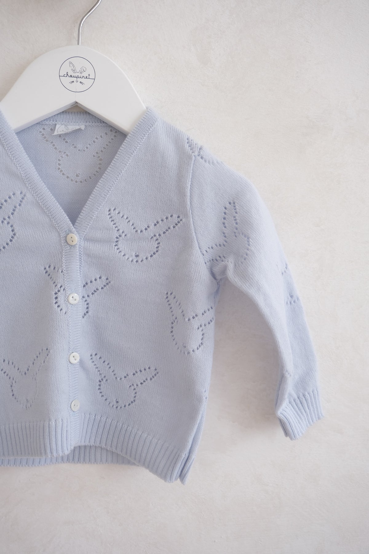 Sueter Calado Conejo Azul Bebé – Choupinet