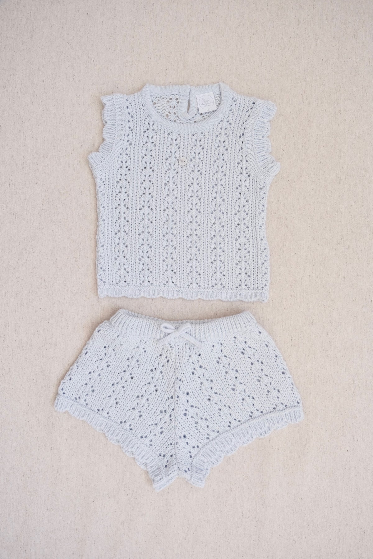 Conjunto Tejido Mia Azul Bebé – Choupinet